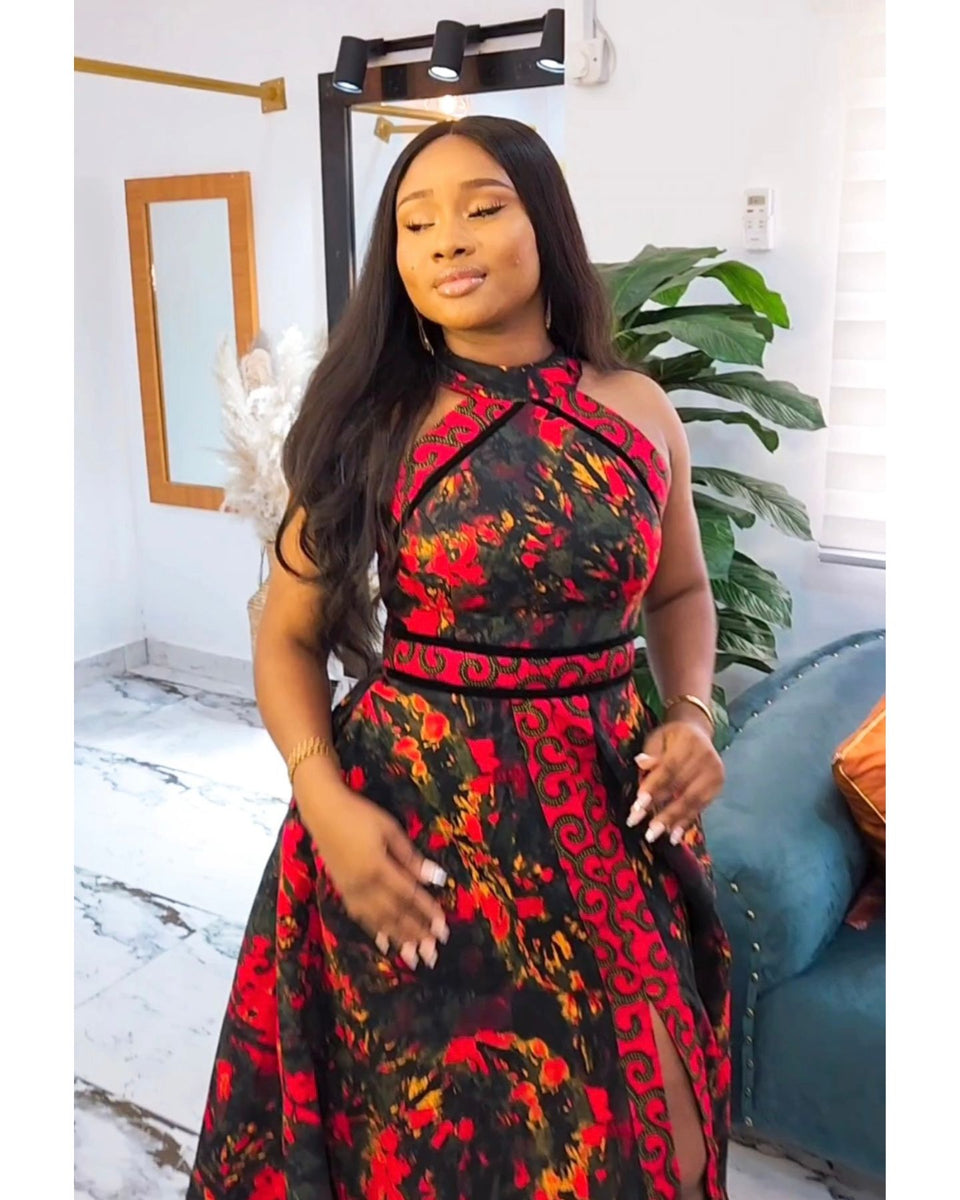 DUUNI African Print MAXI Dress – Nahla Brand